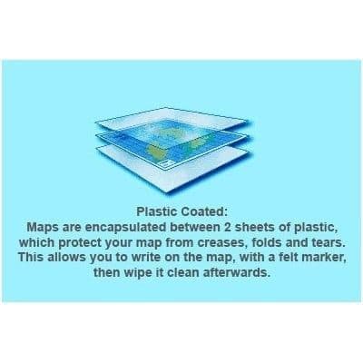 Warrington - WA - Postcode Sector Wall Map