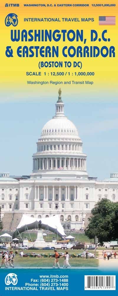 Washington DC & Eastern Corridor Travel Map