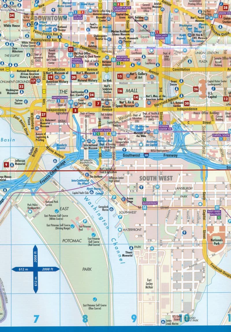 Washington DC - Street Map - Borch