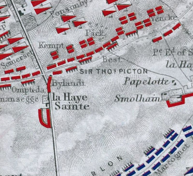 Waterloo 1815 Historical Battle Map - NGI