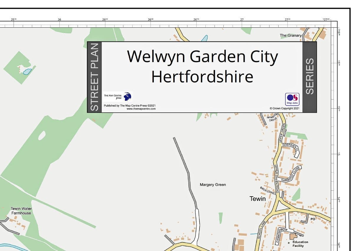 Welwyn Garden City Street Map