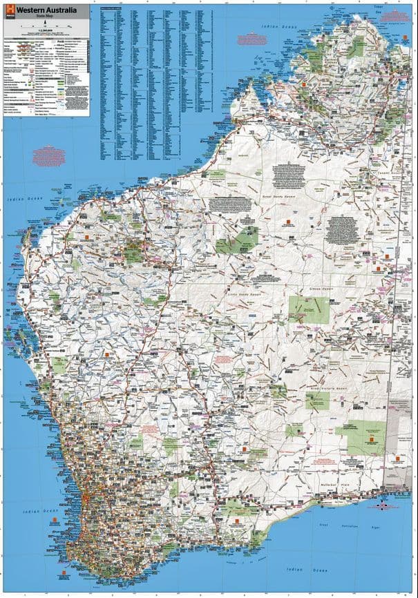 Western Australia State & NP Map - Hema 3 00L