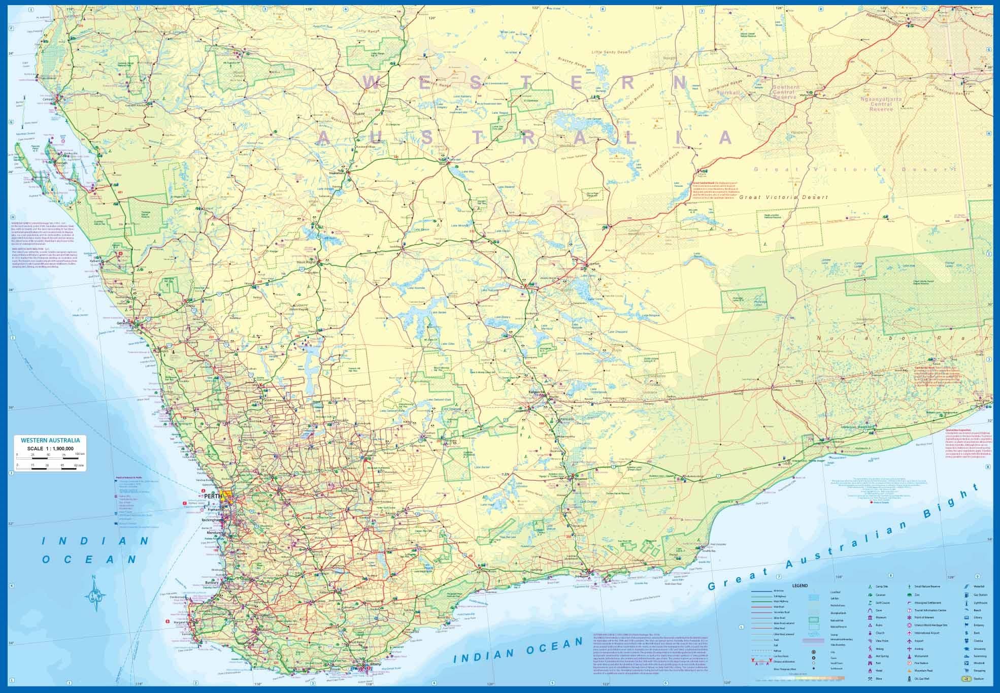 Western Australia Travel Map