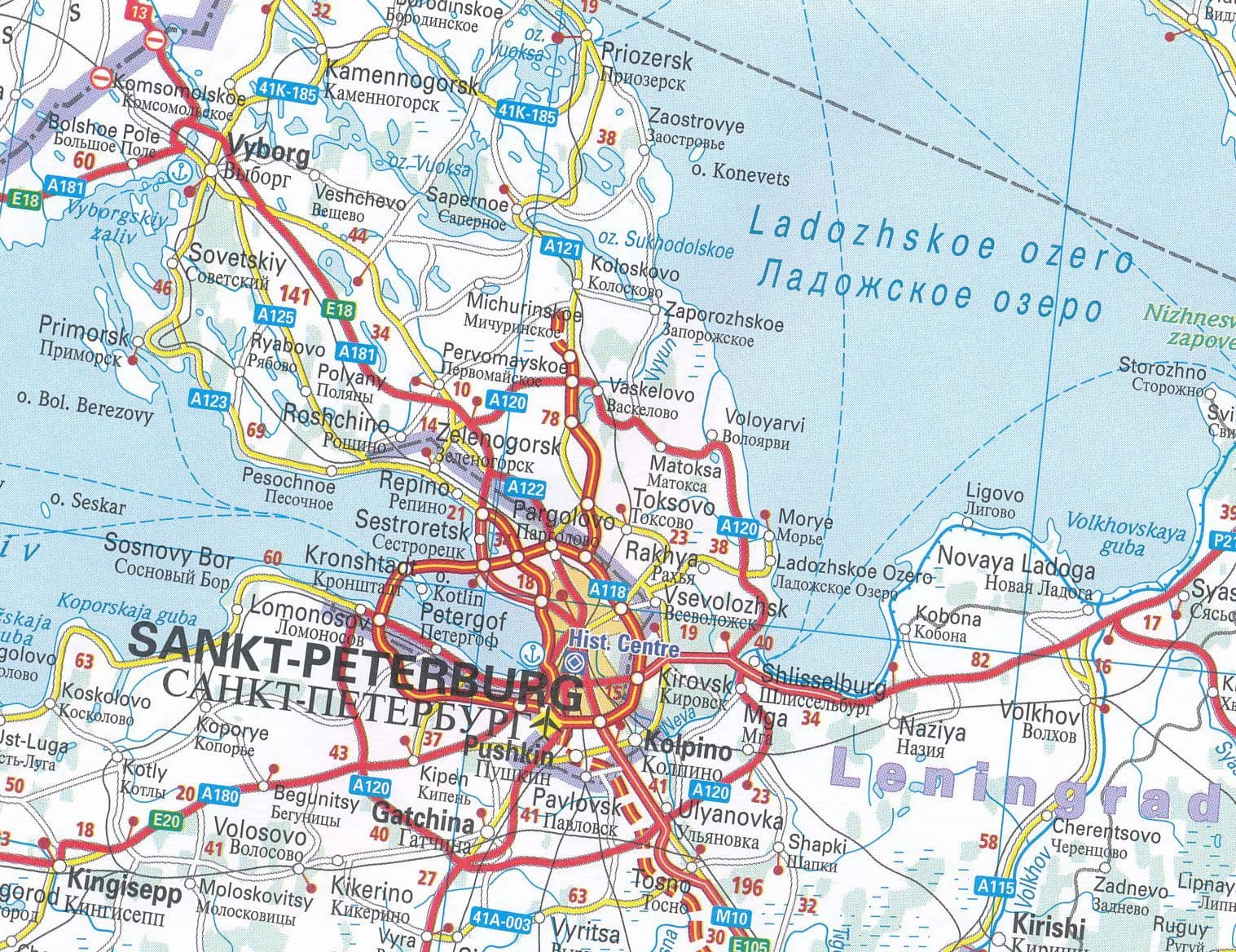 Western Russia - From Baltic to Black Sea - Michelin 805