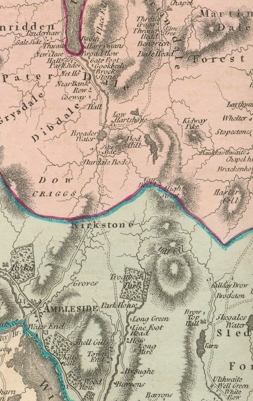 Nottinghamshire (large) by John Cary 1805
