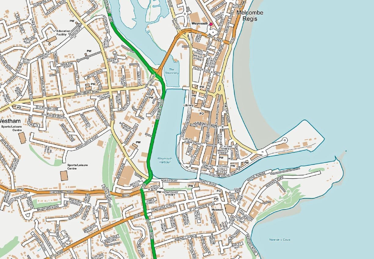 Weymouth Street Map