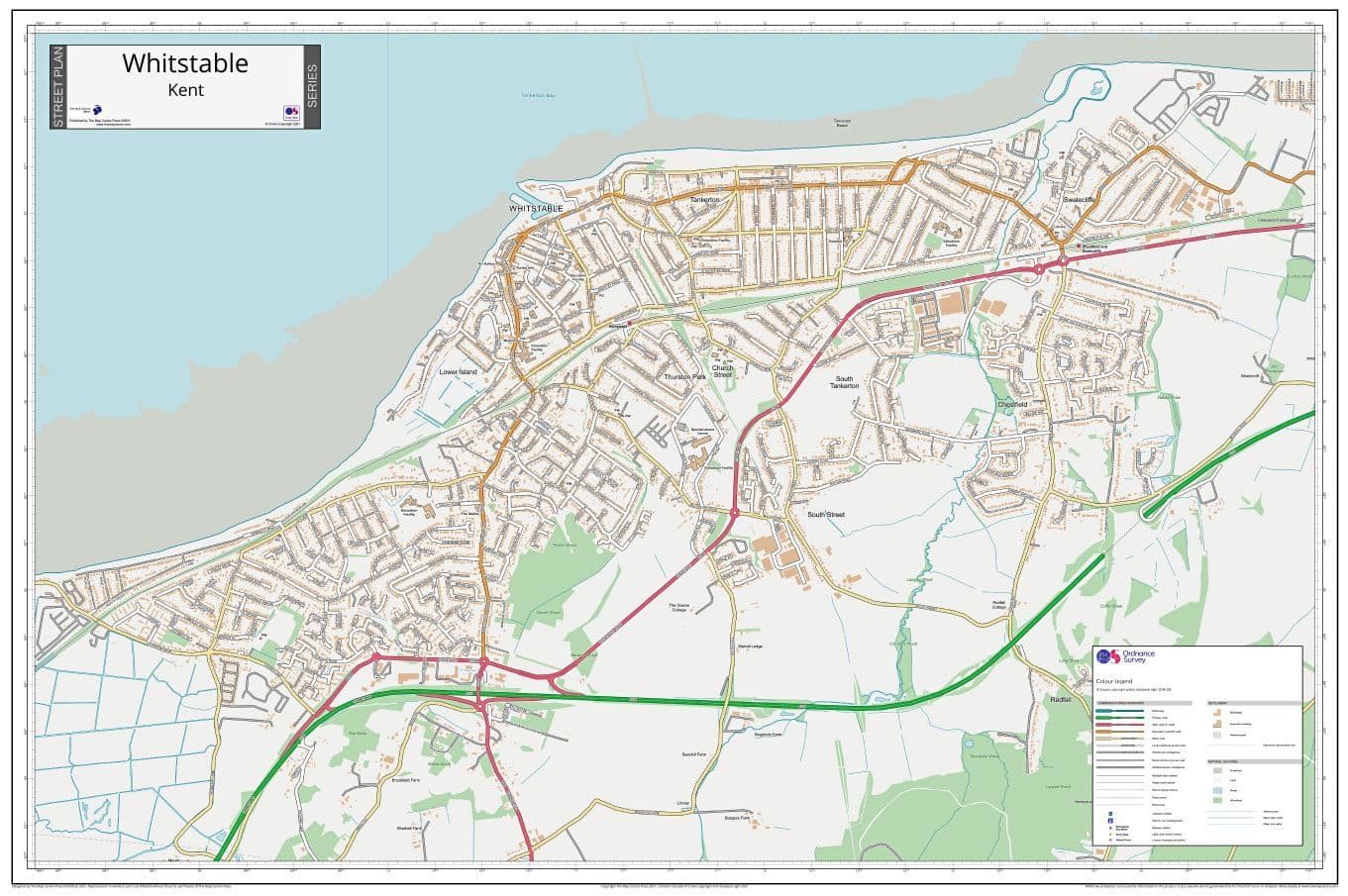 Whitstable Street Map