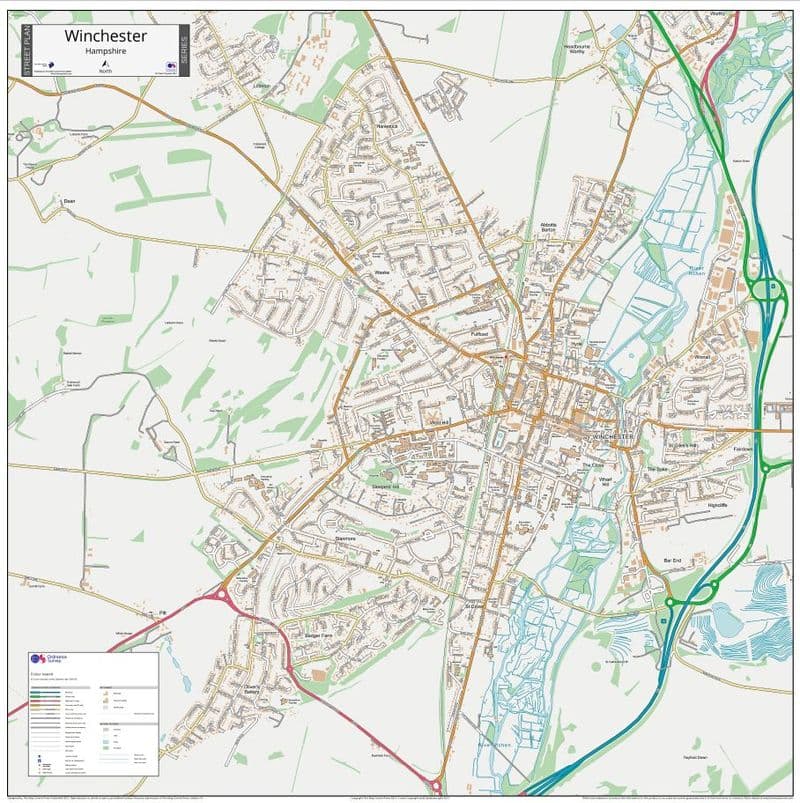Winchester Street Map