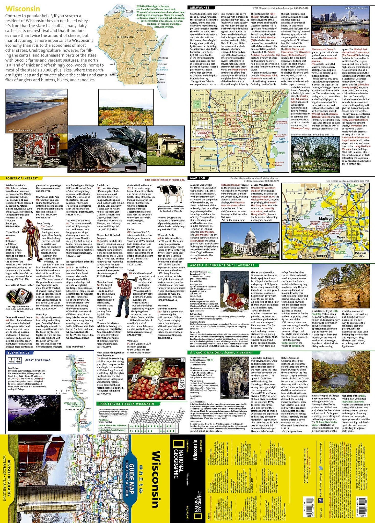 Wisconsin State Map - National Geographic