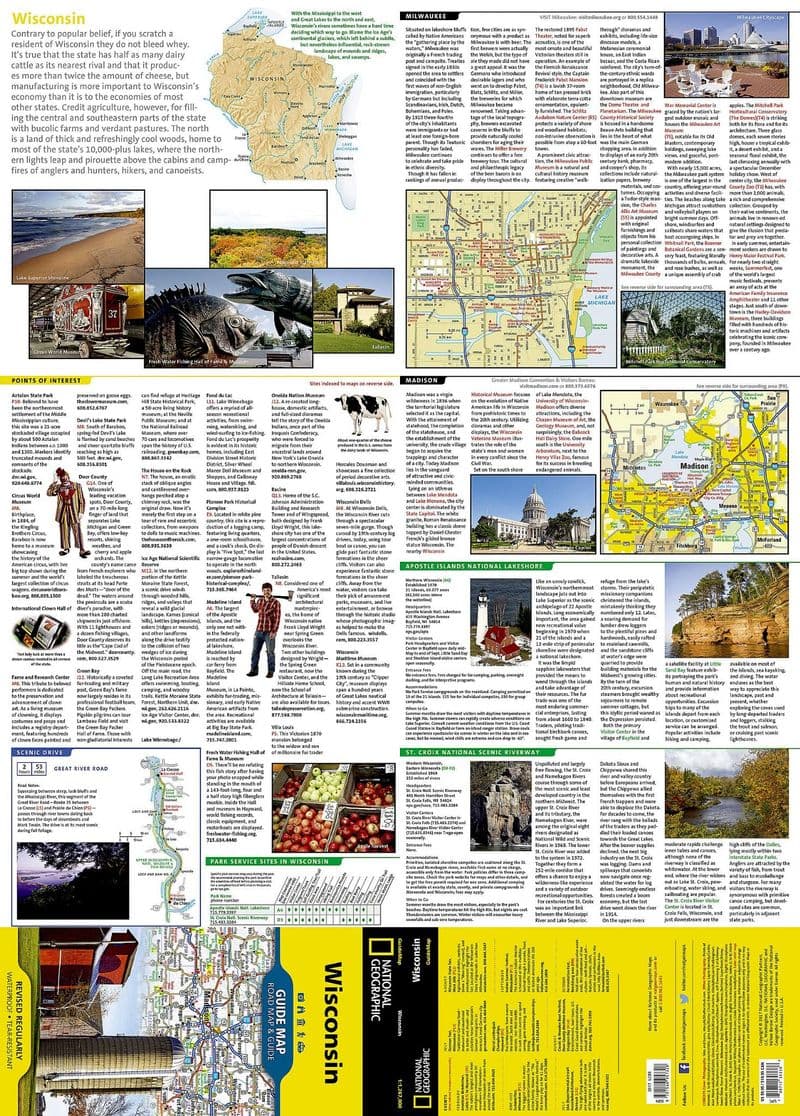 Wisconsin State Map - National Geographic