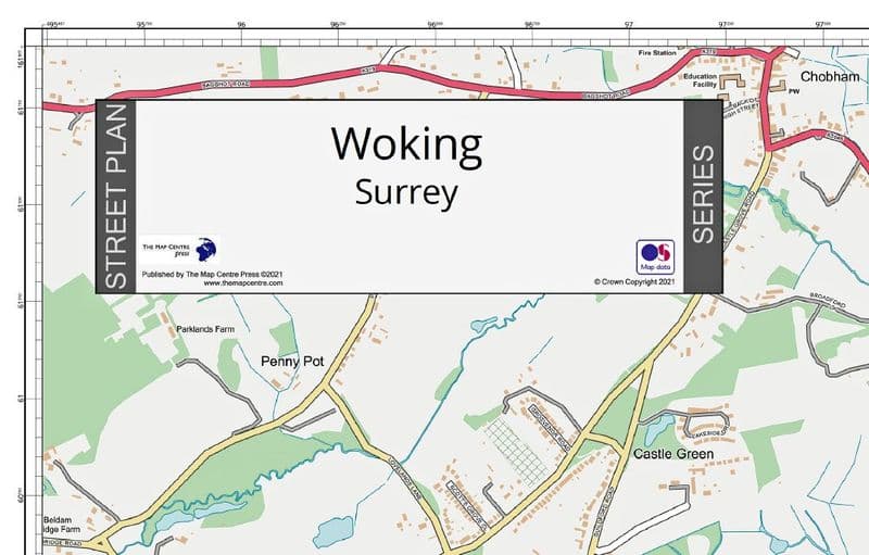 Woking Street Map