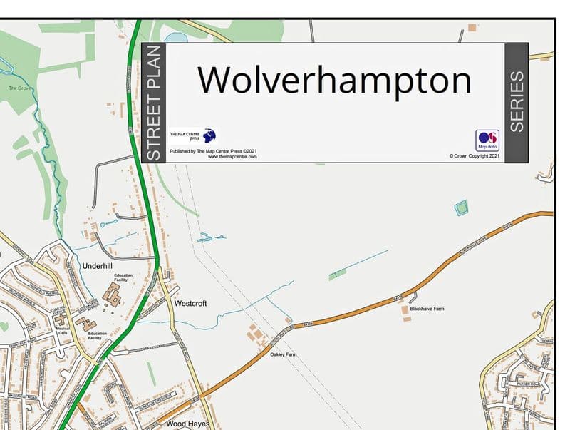 Wolverhampton Street Map