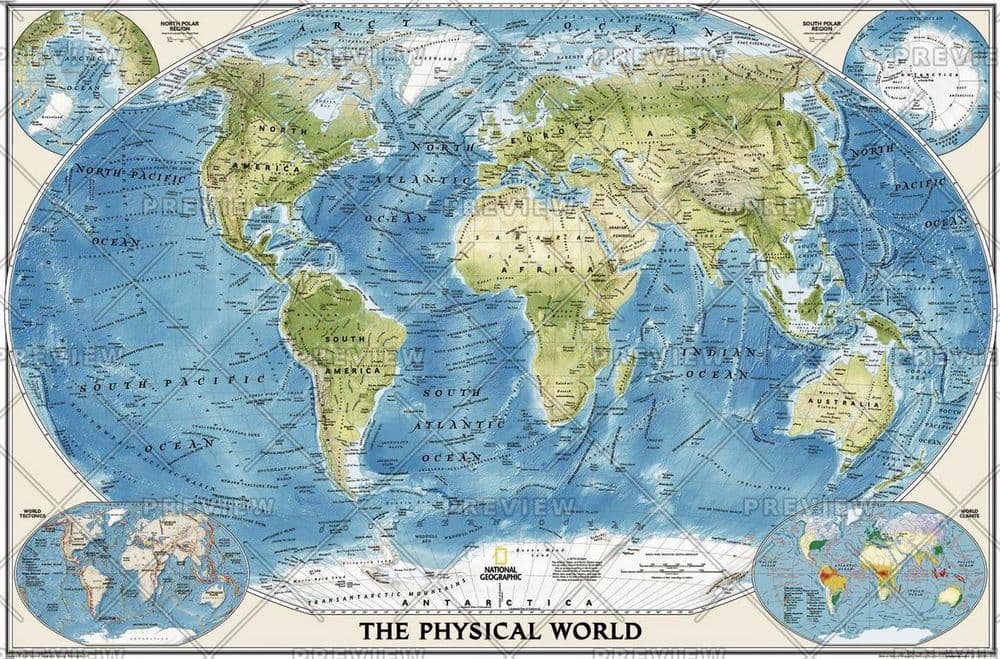World Physical by National Geographic