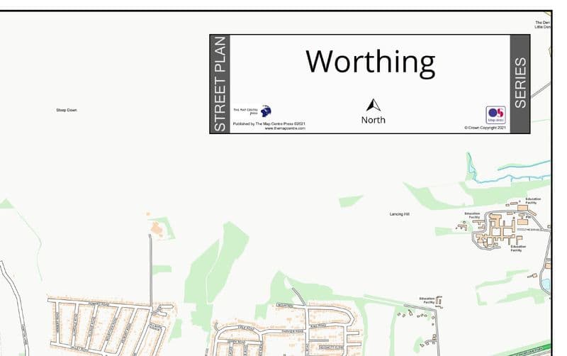 Worthing Street Map