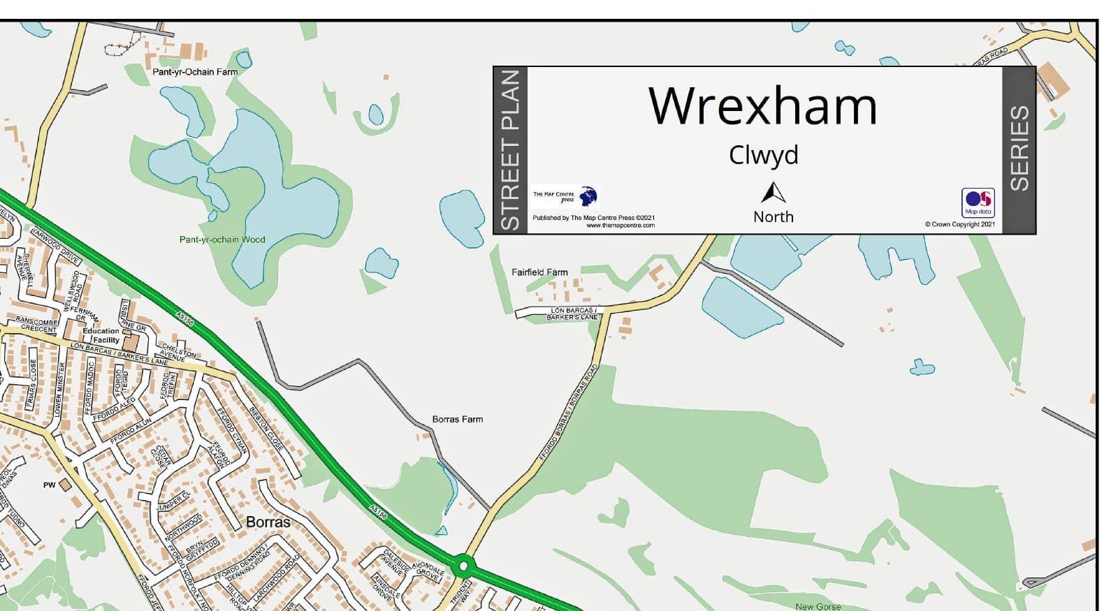 Wrexham Street Map