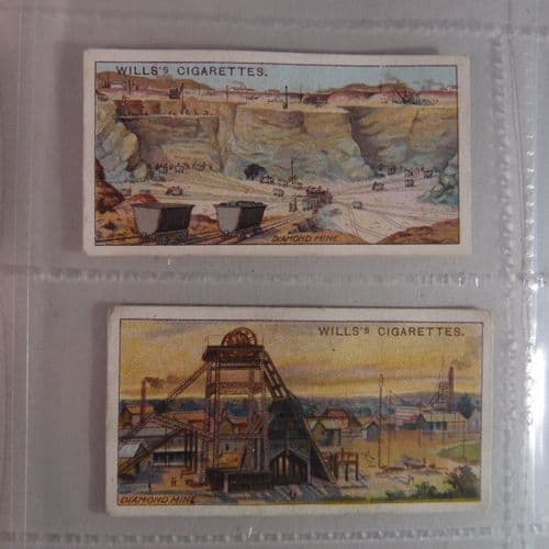 ANTIQUE SET OF MINING CIGARETTE CARDS FULL SET OF 50