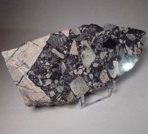 EXPLOSION BRECCIA & x28;LARGE POLISHED SLICE& x29; - St Austell Cornwall