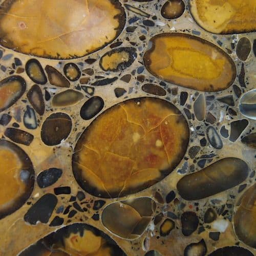 HERTFORDSHIRE PUDDINGSTONE VERY FINE EXAMPLE - Cut and polished