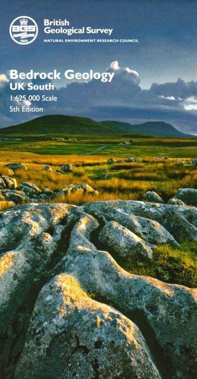 LARGE SCALE GEOLOGICAL MAP OF THE UK SOUTH SHEET NEW COPY