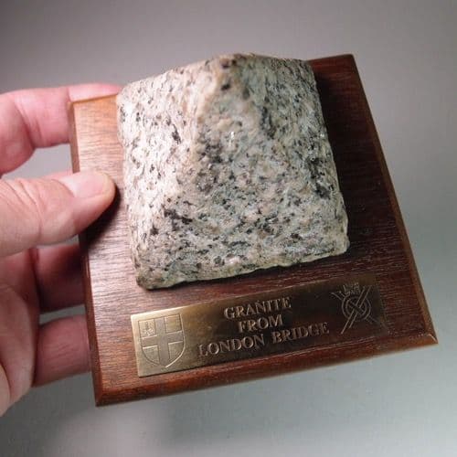 Old London bridge granite paperweight vintage souvenir