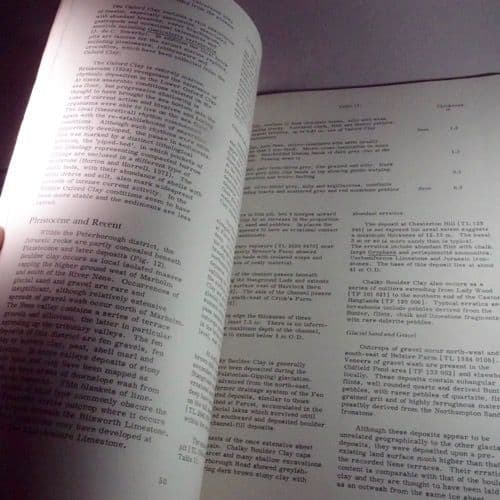 THE GEOLOGY OF PETERBOROUGH second hand copy with geological map