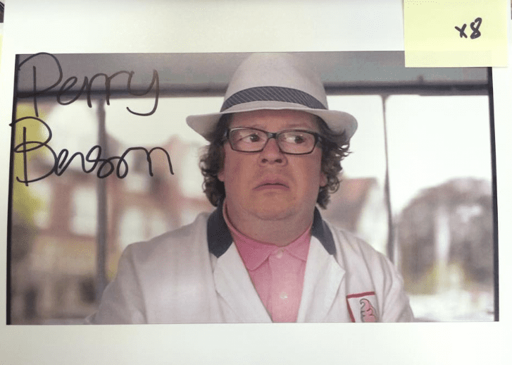 A105 - Perry Benson DR WHO Signed 10x8