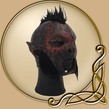 Carnal Orc Mask With Hair