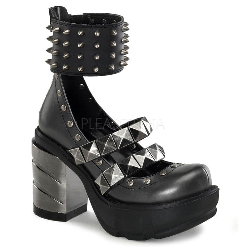 Costume Womens Spikes and Pyramid Studs Shoes