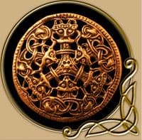 Large Viking bronze brooch