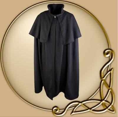 LARP Bron cloak with pelerine wool