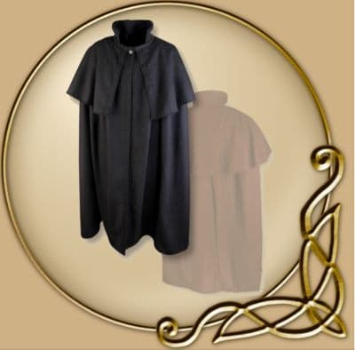 LARP Bron wool cape with pelerine
