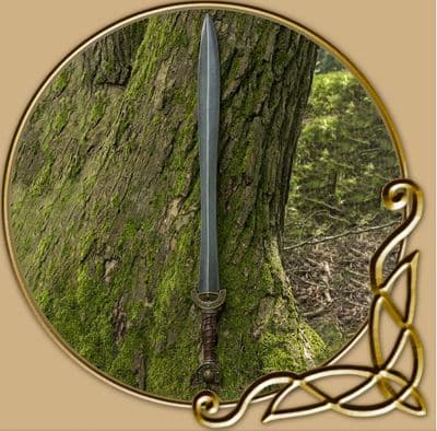 LARP Celtic Leaf Sword 100cm