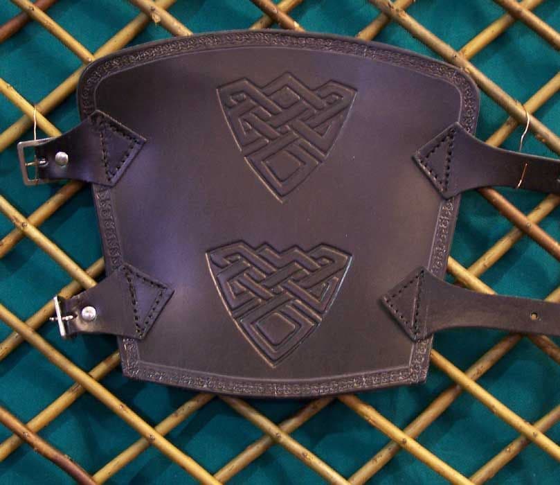LARP Celtic Warrior Leather Bracers