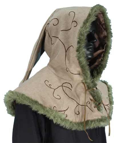 LARP Hood - Fur Edged