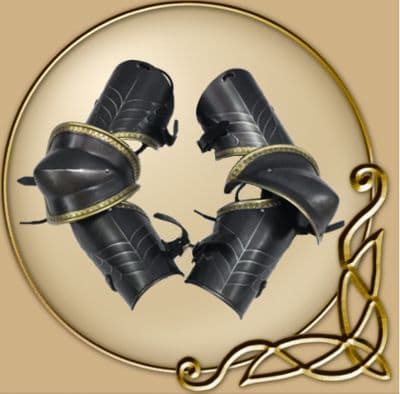 LARP Polyurethane Decorative Fluted Vambraces
