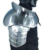 LARP Shoulder Plate Warrior with Sword Breakers