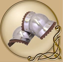 LARP Steel knee caps - TheVikingStore.co.uk