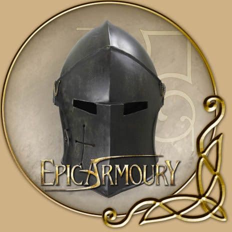 LARP Visored Barbuta Epic Dark Helmet