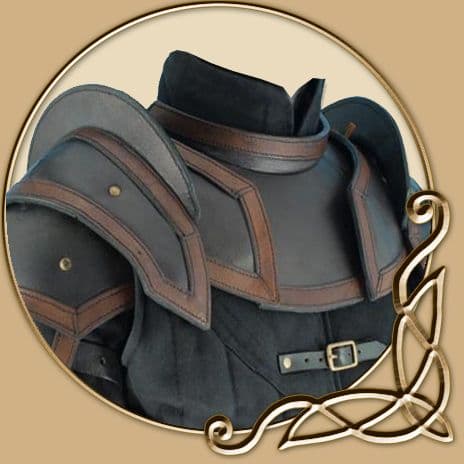 Leather Armour Shoulder and Neck Guard