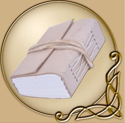 Small leather book - natural colour
