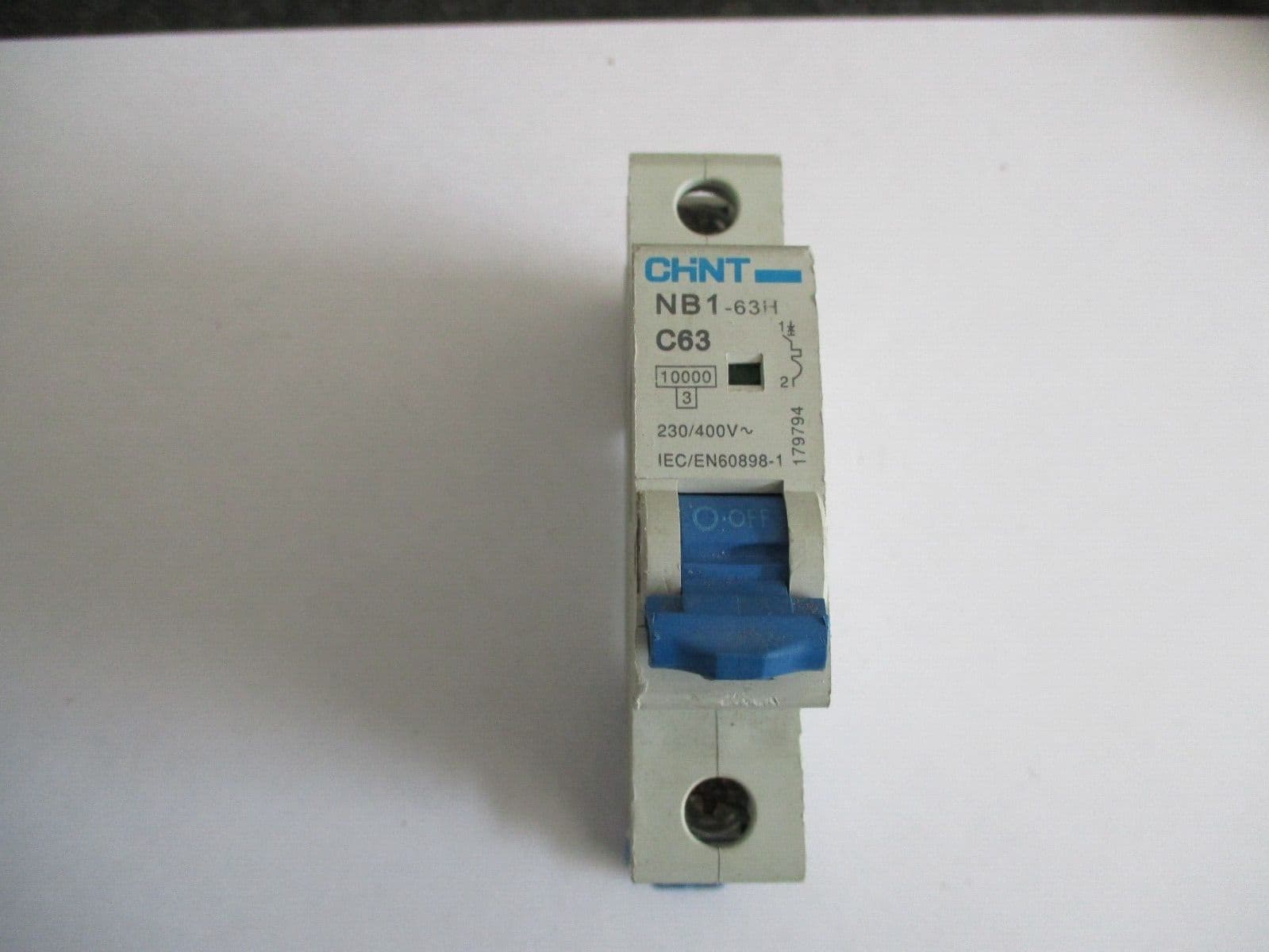 CHINT NB1-63H C63 63 AMP 10 KA SINGLE POLE MCB CIRCUIT BREAKER