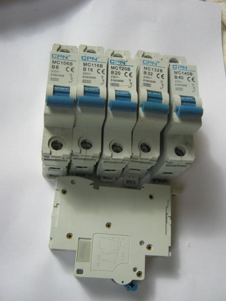 CPN MC106B B6/ MC116B B16/ MC120B B20/ MC132B/ MC140B B40 6KA SINGLE ...