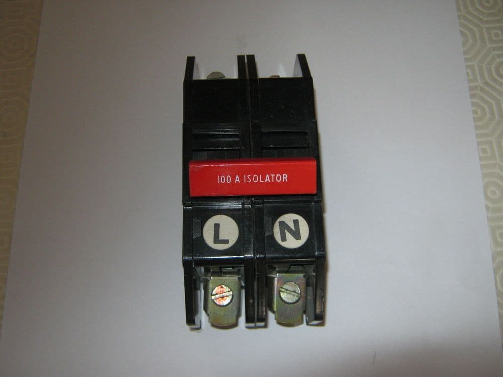 DORMAN SMITH LOADMASTER SERIES 15 100A DOUBLE POLE ISOLATOR