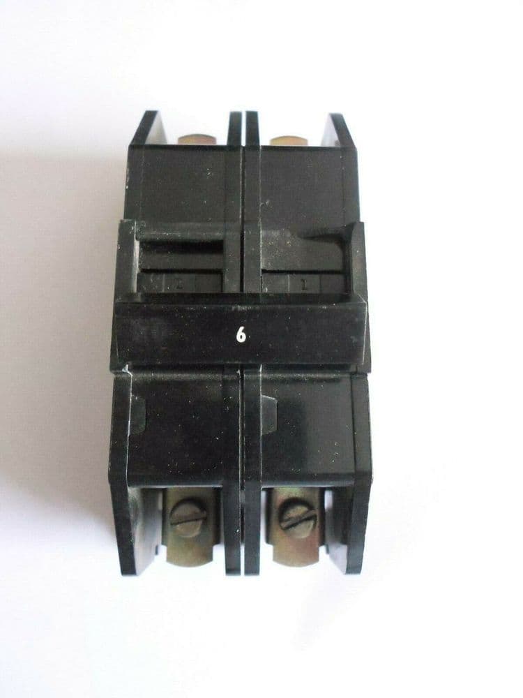 DORMAN SMITH LOADMASTER SERIES 15 6 AMP DOUBLE POLE MCB CIRCUIT BREAKER