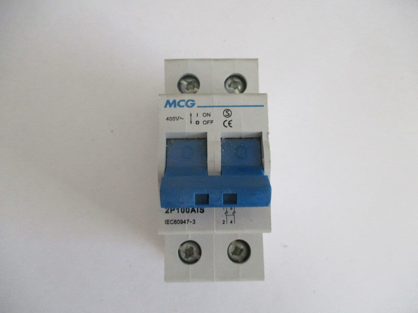 MCG 100 AMP 2P100AIS DOUBLE POLE MAIN SWITCH DISCONNECTOR