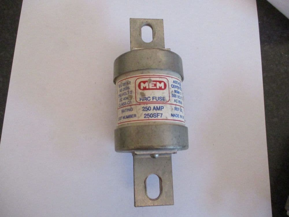 MEM 250 AMP 250SF7 HRC FUSE LINK RED