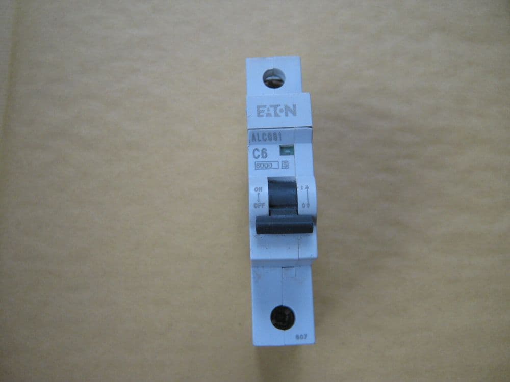 MEM EATON C6 6 AMP ALC061 SINGLE POLE MCB CIRCUIT BREAKER
