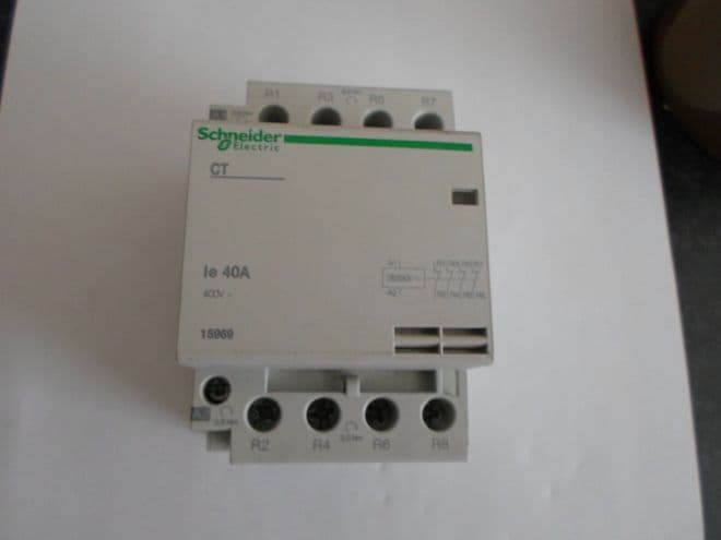 SCHNEIDER ELECTRIC CT 40A 40 AMP 4 POLE N/C CONTACTOR 15969