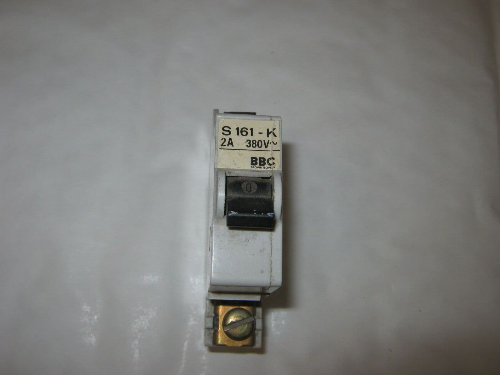 WYLEX STOTZ BBC S 161 K 2A 2 AMP 380V SINGLE POLE MCB CIRCUIT BREAKER