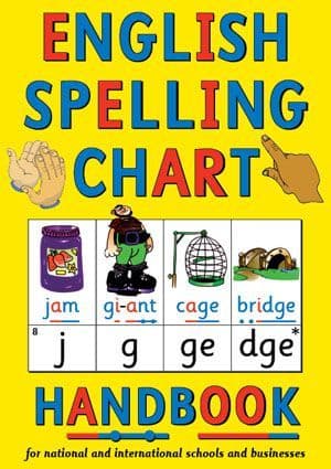 S-76 English Spelling Chart Handbook size A5 8-pages for older Individuals